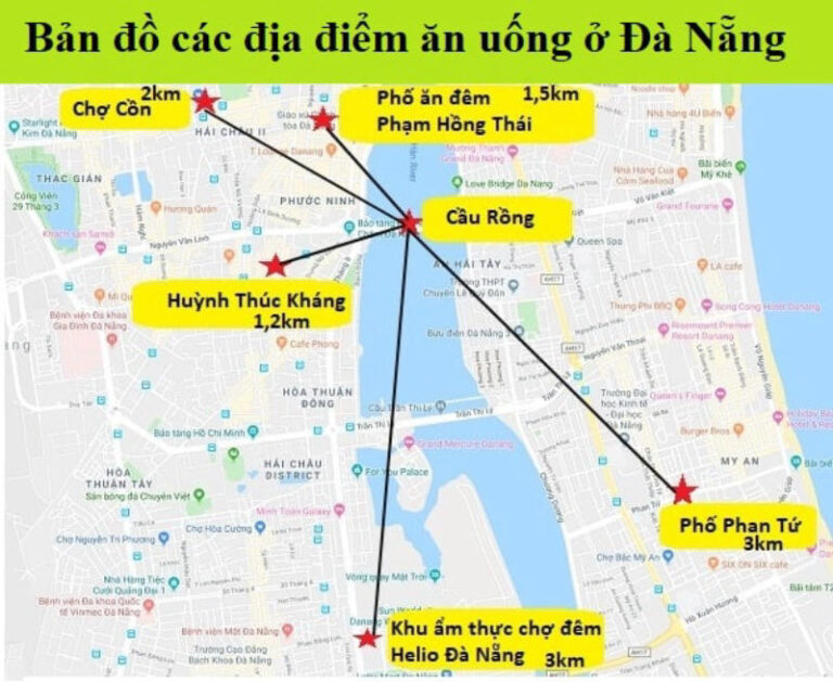 Bản đồ du lịch đà nẵng và những lưu ý khi đi du lịch tại Đà ẵng